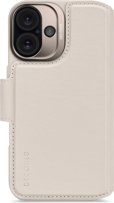 DECODED Leren Detachable Wallet Case Geschikt voor iPhone 16 - 2-in-1 ...