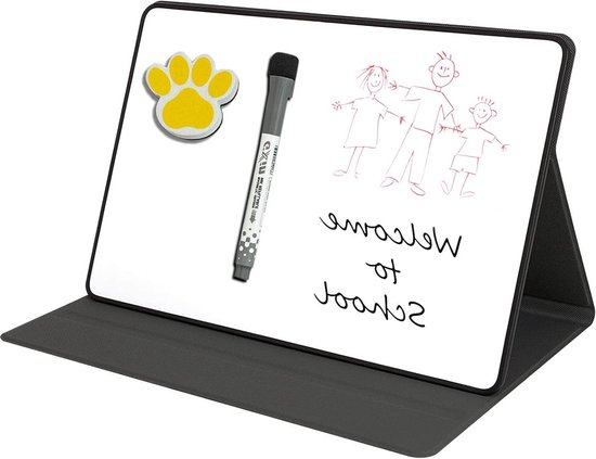 Draagbaar klein wit bord 30 x 20 cm - magnetisch dubbelzijdig ...