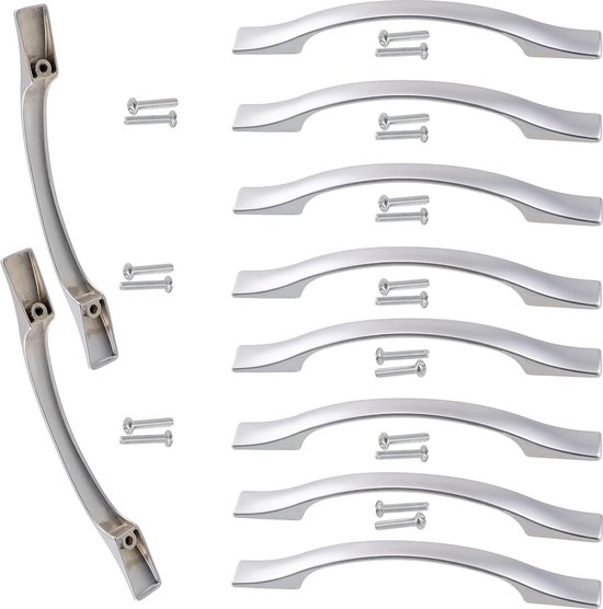 Set met 10 handgrepen voor meubels - asafstand 96 mm - kastdeuren lade ...