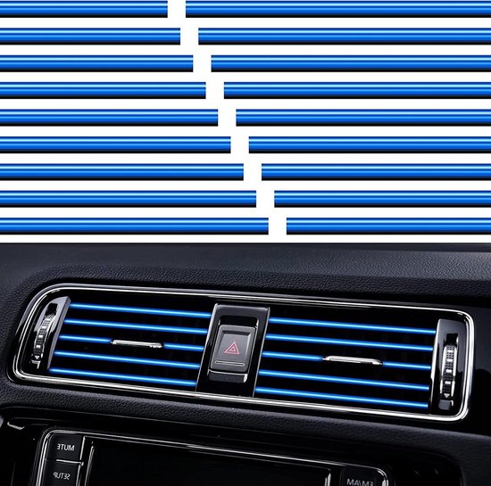 Auto Luchtuitlaat Decoratie Strepen - 20 Stuks Blauw - Ventilatiegleuf ...