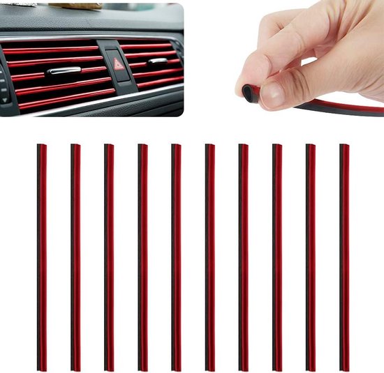 Auto luchtuitlaat strepen - 10 stuks - decoratieve strepen - auto ...