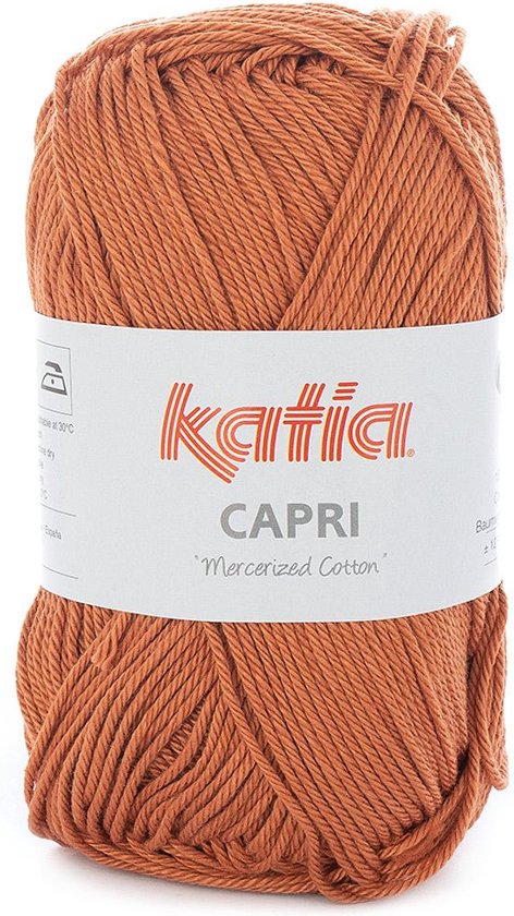 Katia Capri - kleur 167 Zalmoranje - 50 gr. = 125 m. - 100% katoen | bol