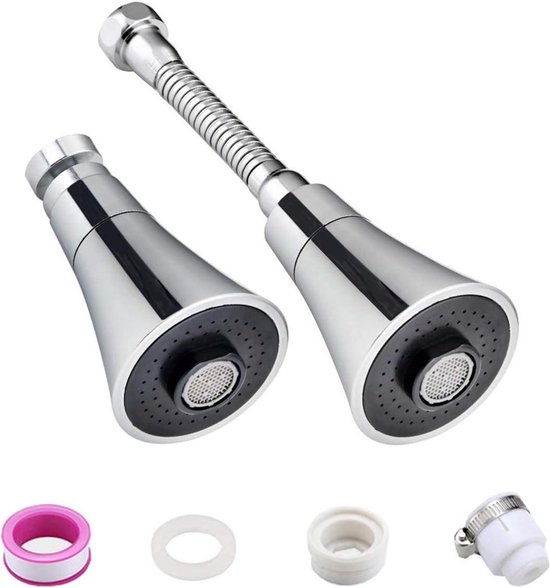 Beluchter Stuks Keukenkraan Sproeikop - 360° Draaibare - Watermodi - Kranen Verlenging | bol