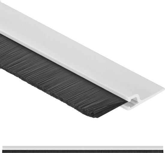 Tochtstrip met borstel - Zelfklevende Tochtstopper voor Deuren - 100 cm ...