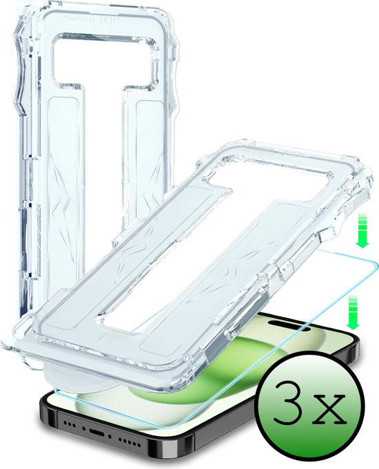 Screenprotector Geschikt voor iPhone 15 Pro Max Screenprotector Met ...