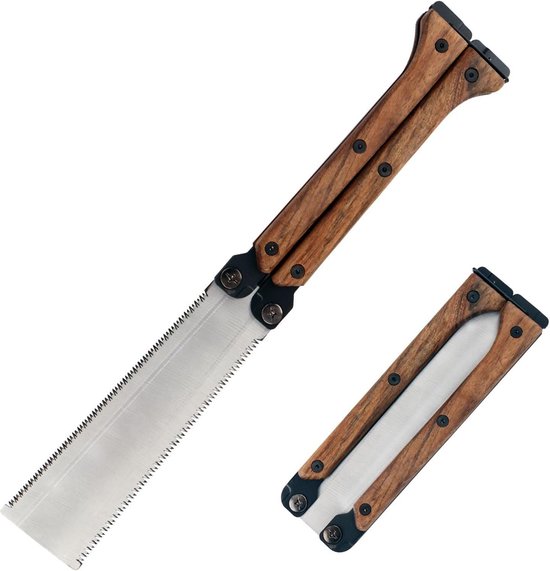 Inklapbare Japanse zaag - tweesnijdige handzaag van SK85 koolstofstaal ...