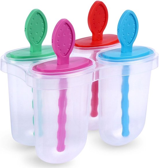 Ijsvormpje 4 stuks - Ijsvormen - Ijsjes Vormen - Ijslolly - Ijsvormpjes ...