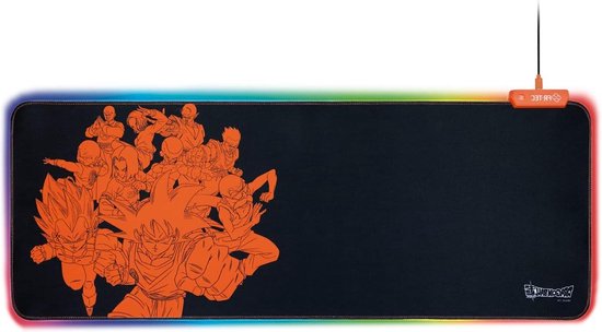 XL Gaming Muismat Met LED RGB Licht Dragon Ball Super Goku Personage