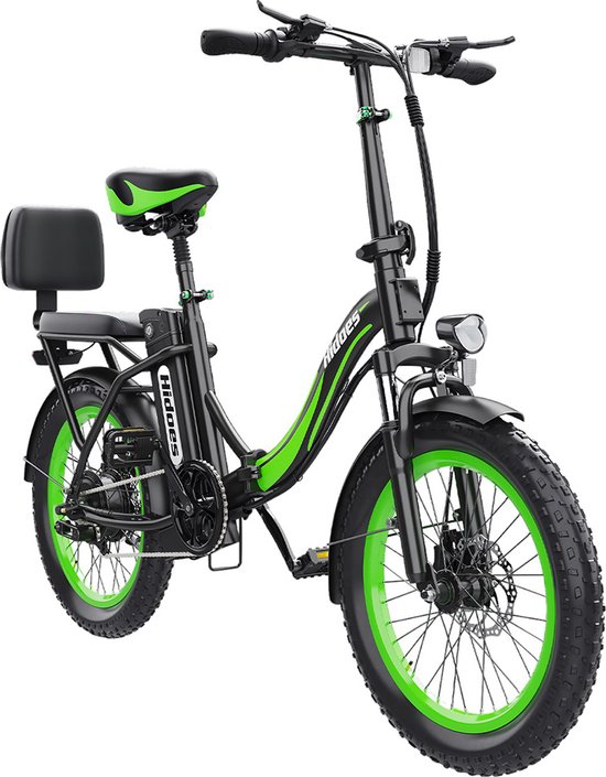 Hidoes C1 elektrische fiets (met achterzitje), krachtige motor, 48V ...