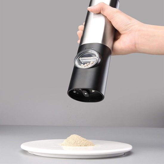 Peper- en Zoutstel 2-delige set elektrische peper- en zoutmolen ...