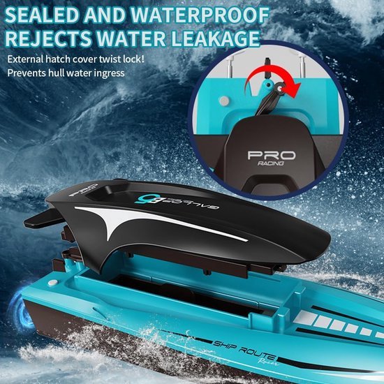 RC Boot - Bestuurbare boot - Speedboot - Voor jongens en meisjes - Buiten - 25km/u | bol