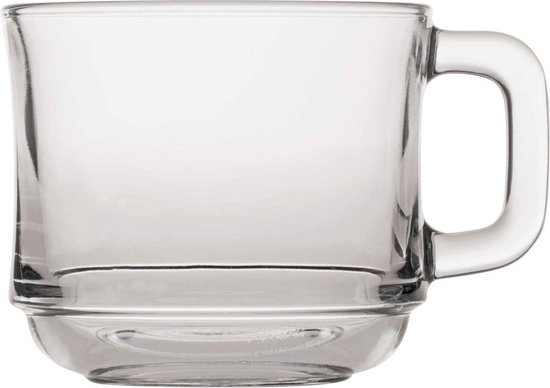 18x Theeglazen/koffieglazen Lys transparant 220 ml | bol