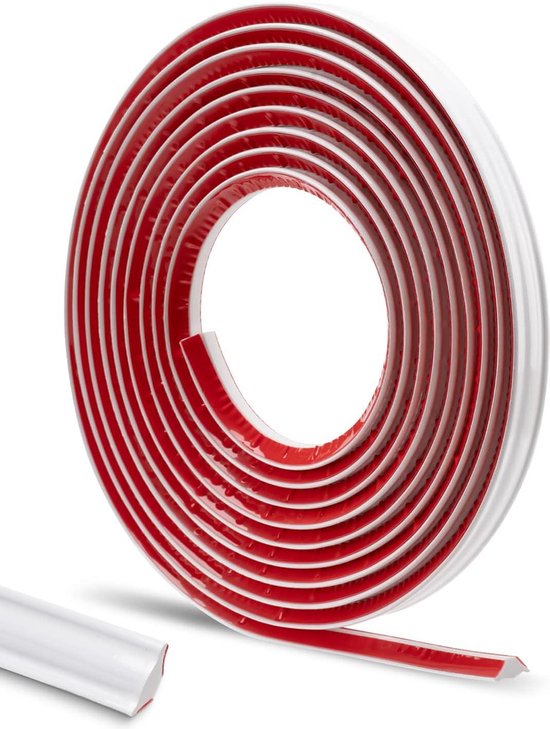 Trim PVC zelfklevende plint Moulding - Hoek decoratie rand strip - Wit ...