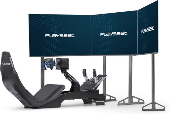 Playseat TV Stand Pro Triple - TV Standaard voor 3 TV's - Zilver | bol