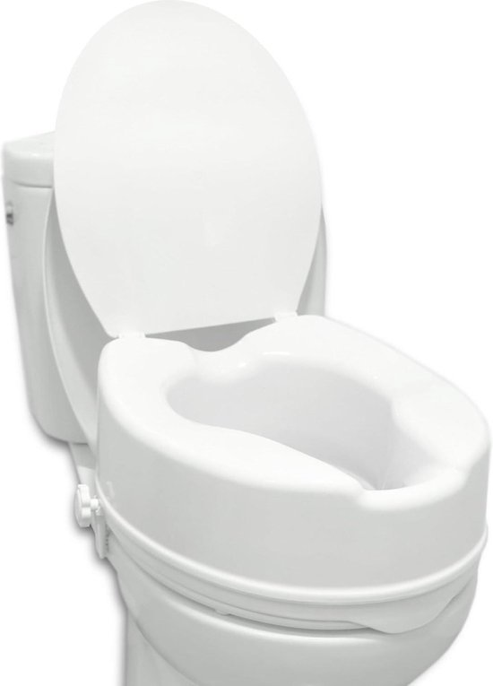 WC Verhoger/Toiletverhoger Verhoogde Toiletbril 15 cm met Deksel ...