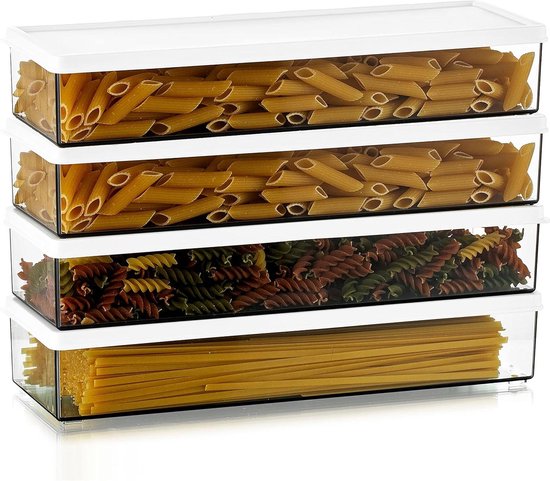 Airtight Spaghetti Jar - Durable and Stackable Food Storage Containers ...