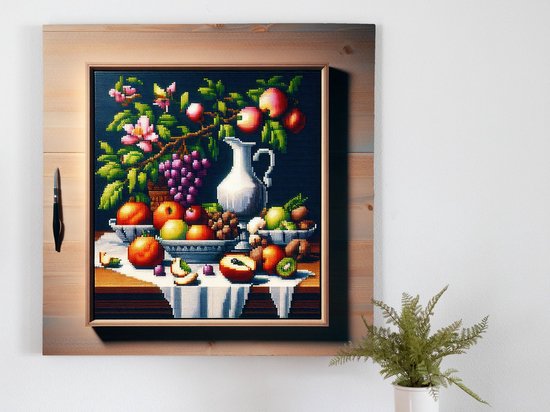 Pixel art stilleven schilderij | Pixelated silence: A digital ...