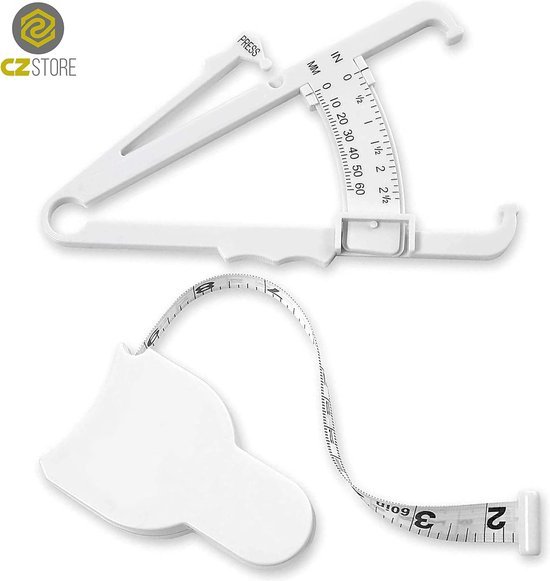 Huidplooimeter Kit - LEVENSLANGE GARANTIE - Nauwkeurige Metingen ...