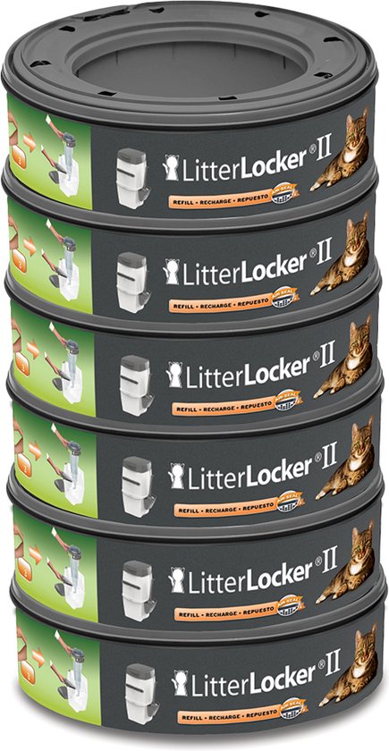 LITTER GENIE LitterLocker II Kattenbak Container Navulling Multipack ...