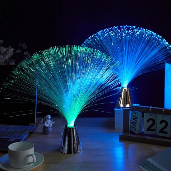 Multicolor LED Fiber Optic Lamp | Decoratieve Interieurverlichting voor ...
