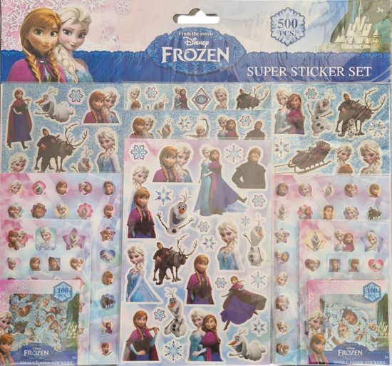 Disney - Frozen - Stickerset - 500 stuks - super sticker pakket | bol