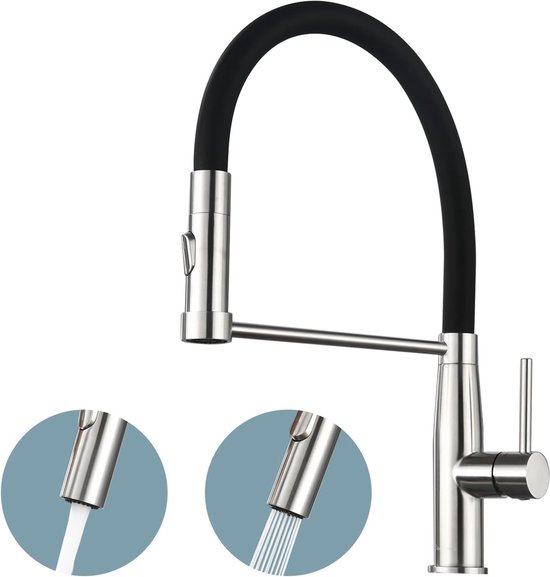 Goodivery ® Keukenkraan met Flexibele Slang en 360° Draaifunctie voor Optimale... | bol