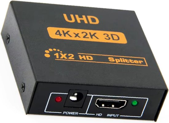 Scoby - 2 Poorts HDMI Splitter - Schakelaar voor 14V - 4K FULL 3D ...