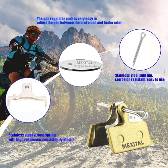 4 paar schijfremblokken voor Deore M610 M615 M6000 SLX M666 M675 M7000 ...