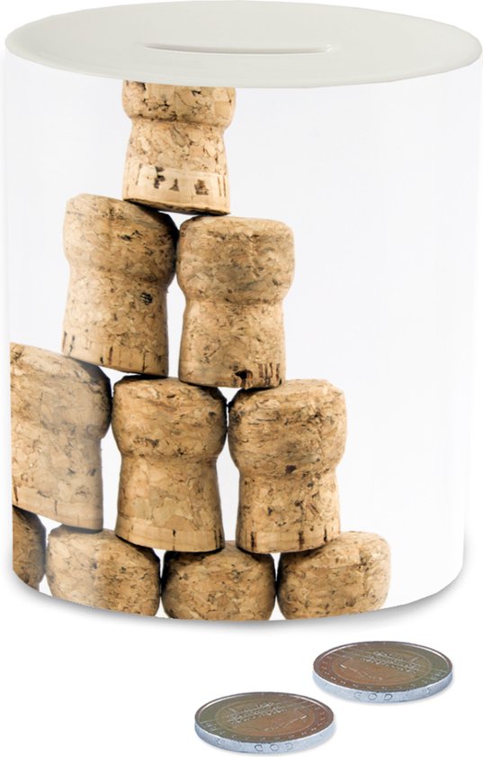 Spaarpot - Spaarblik - Piramide van kurken - Spaarpotten - Volwassenen ...