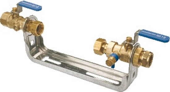 Ram watermeterbeugel 3/4x15/22mm bnxknel L=165 m/kogelkranen | bol