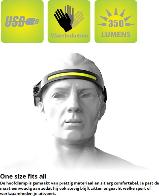 Led Hoofdlamp met rood en wit Led verlichting plus 5 licht standen ...