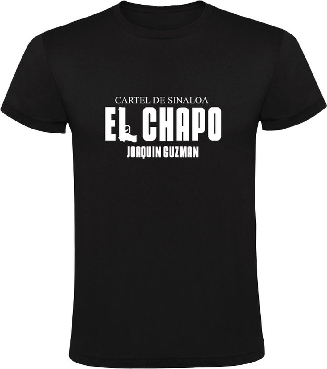 El Chapo | Heren T-shirt | Zwart | Cartel De Sinaloa | Joaquin Guzman ...