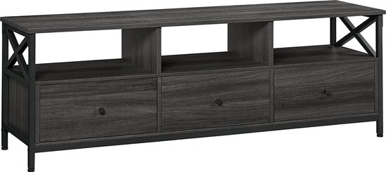 TV kast, lowboard voor tv tot 65 inch, tv-rek met 3 laden, 147 x 40 x ...