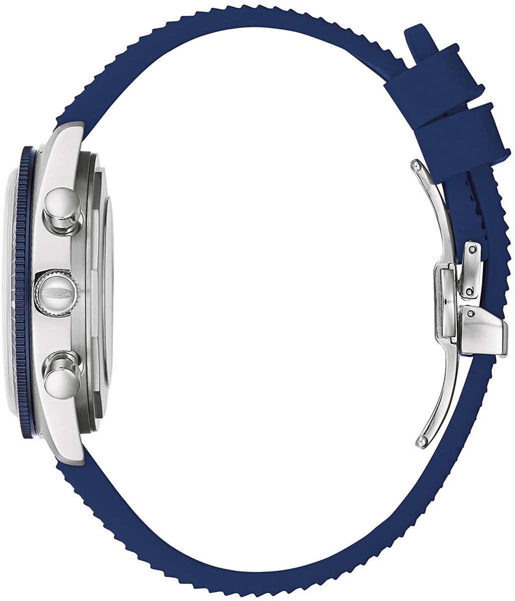 Bulova Archive Series Surfboard 98A253 Horloge - Rubber - Blauw - Ø 40 ...