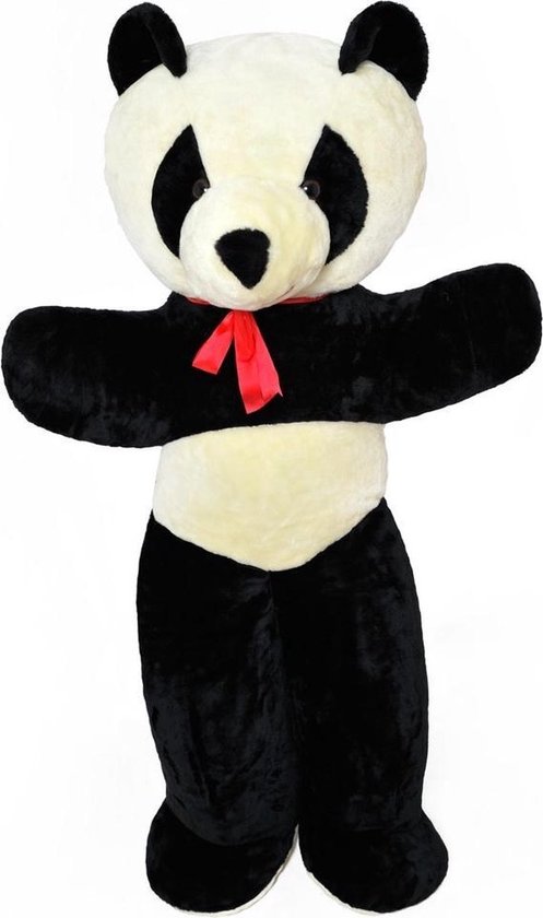 Panda knuffel - XL - 110 cm - zwart wit | bol