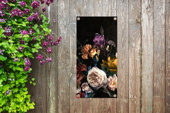 Affiche de jardin Bloem - Roses - Motifs - 40x80 cm - Décoration murale ...
