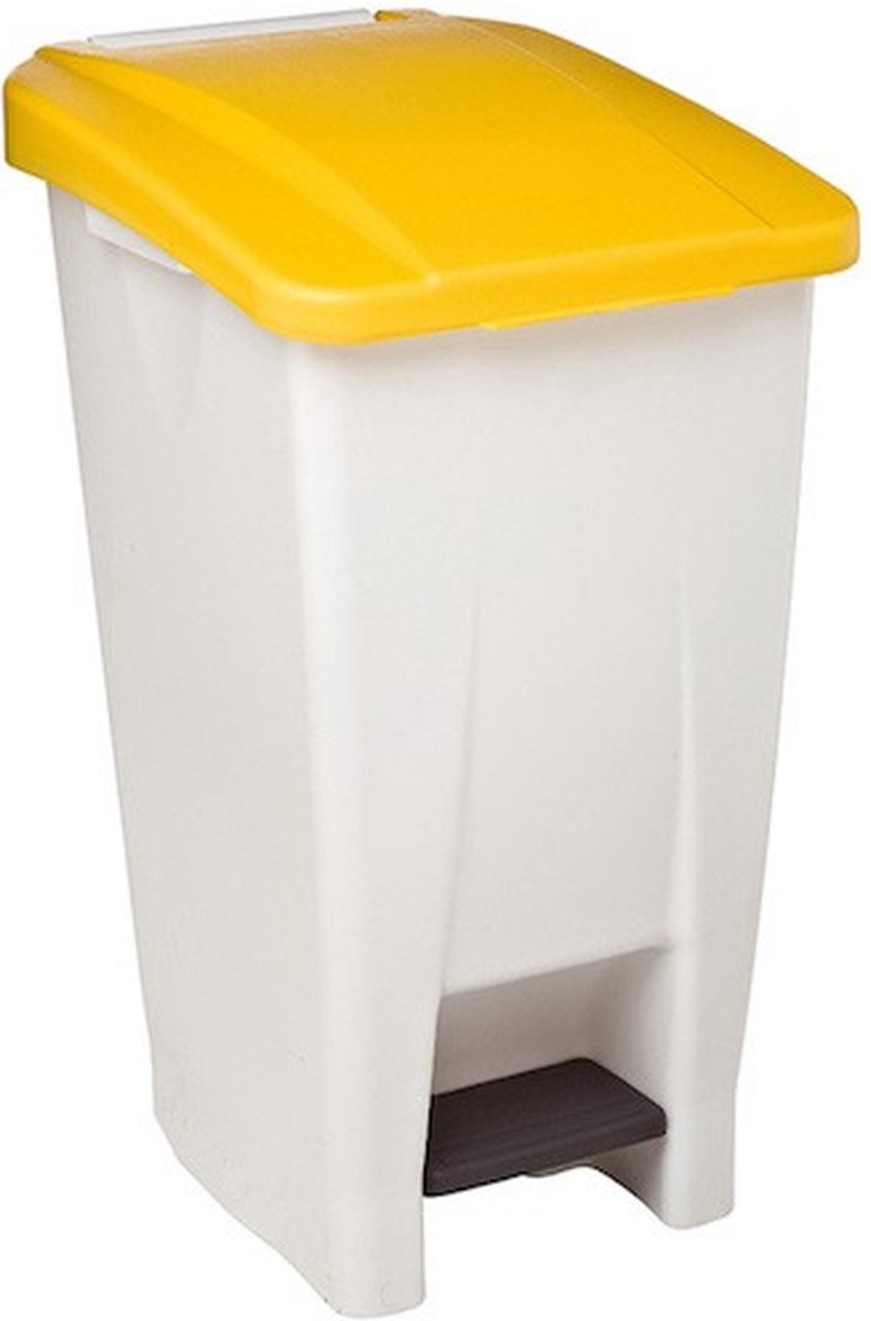 Rossignol wielen afvalcontainers met pedaal 60L van polyethyleen | bol.com