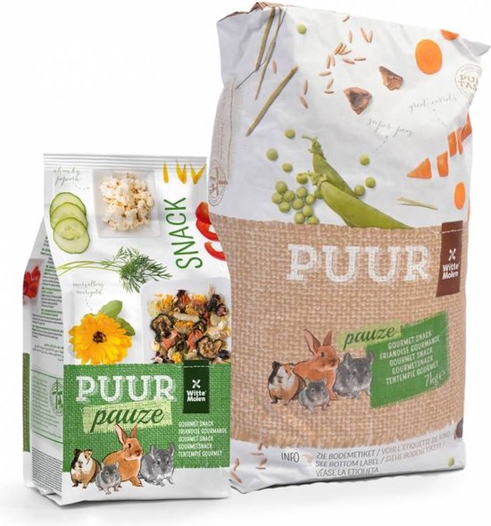Witte Molen - Knaagdierenvoer - Knaagdier - Puur Pauze Snack Muesli 7kg ...