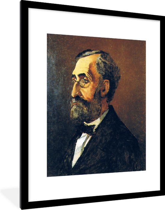 Fotolijst incl. Poster - Portret van Adolphe Monet, de kunstenaar zijn ...