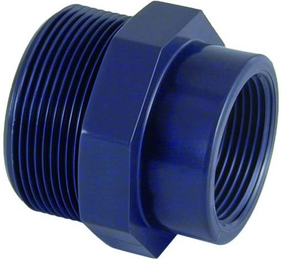 PVC soknippel 2½ buitendraad 2 binnendraad PN10 | bol.com