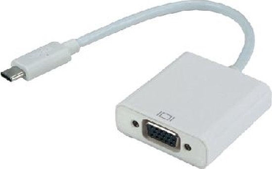 MCL USB31-CM/40FCE tussenstuk voor kabels USB 3.1 С VGA Wit | bol.com