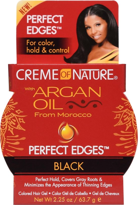 Creme Of Nature Argan Oil Perfect Edges Black 64 gr | bol