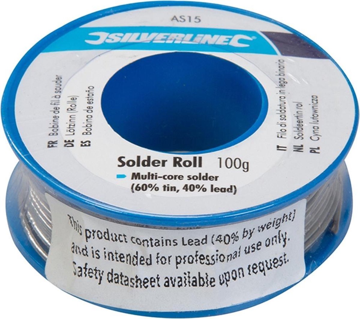 Silverline Soldeertin - 100 gram - 60/40 - Rol | bol