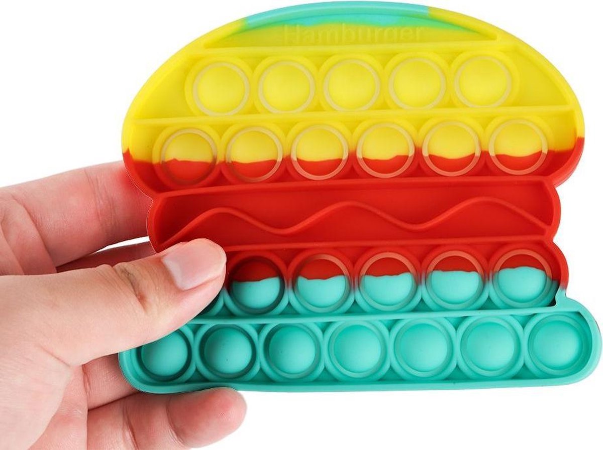 Snap en Pop it Fidget Toys - Burger - Anti Stress - Rage van 2021 | bol.com