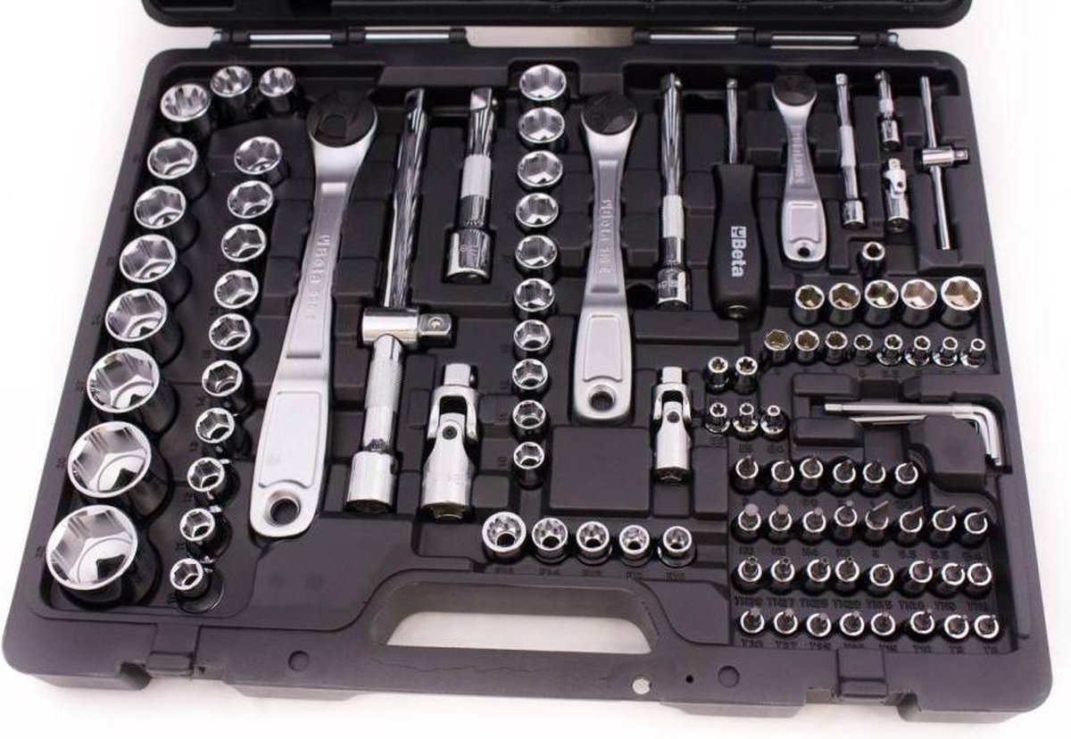 Beta Doppenset - 170-delig - Robuuste en sterke kist - Zwart | bol.com