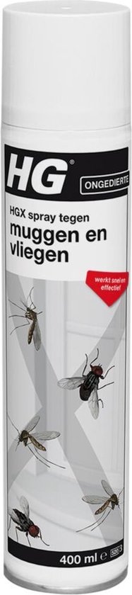 HG X Spray Tegen Muggen & Vliegen - 6 x 400 ml - Voordeelverpakking | bol