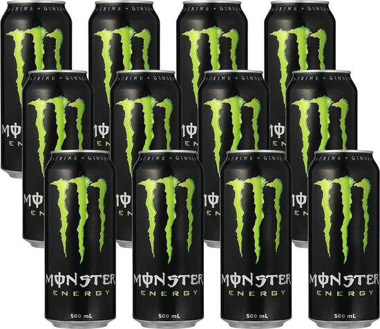 Monster Energy Groen Tray 12 Blikjes 50cl | bol.com