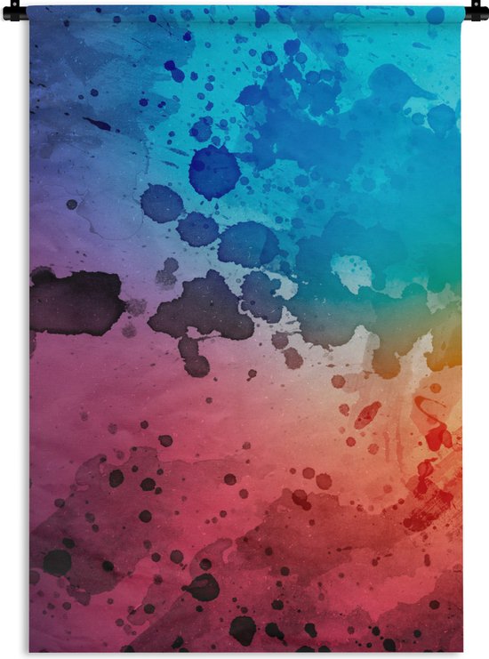 Wandkleed Waterverf Abstract - Abstract werk gemaakt met waterverf en ...