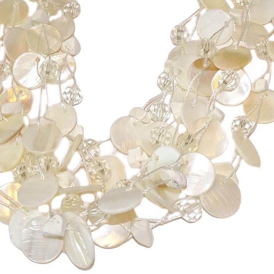 Draad Ketting met Schelpjes Wit | bol