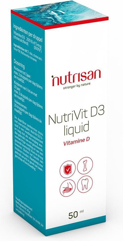 Nutrivit D3 Liquid 50ml Nutrisan | bol